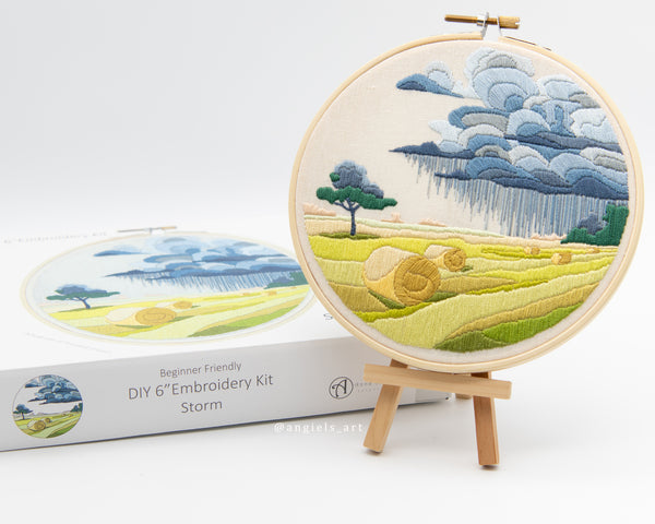Storm DIY Embroidery Kit - Bluerock Gallery