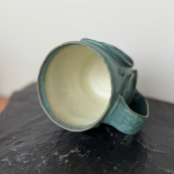 Pinched Green Mug - Lg - Bluerock Gallery