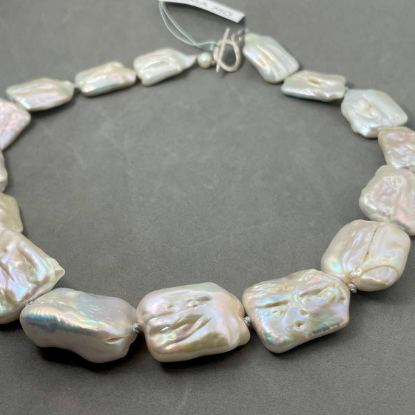 Square Baroque Pearl Necklace - Bluerock Gallery